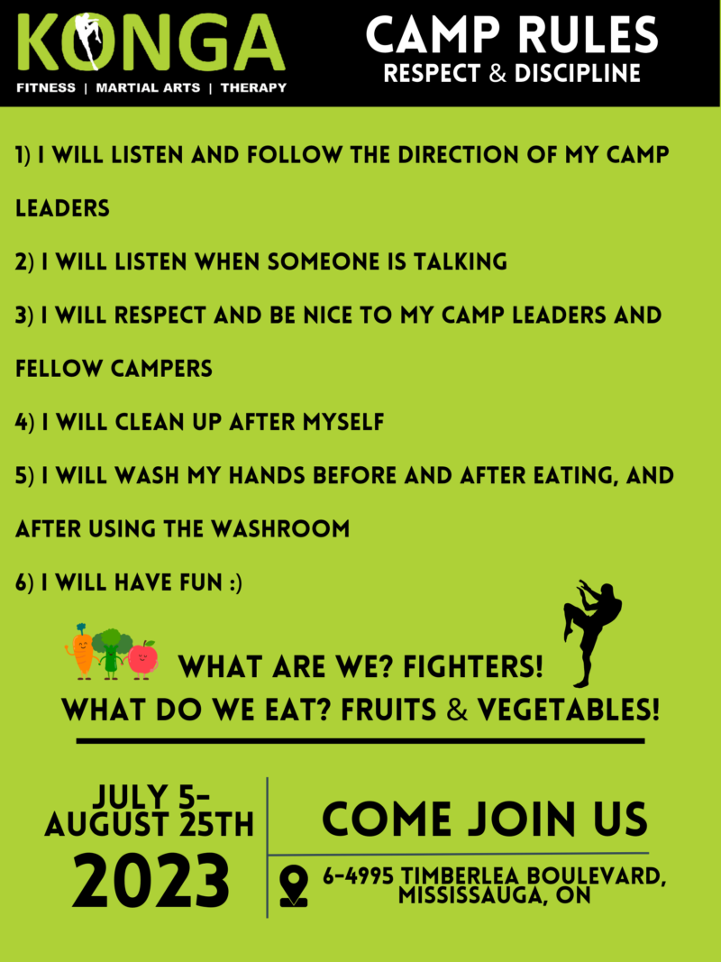 KONGA 2023 Summer Camp Registration is now OPEN, effective May 1st ...